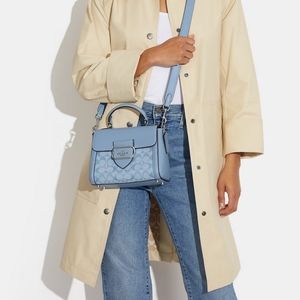 Coach | Bags | New Morgan Top Handle Satchel In Signature Chambray ...